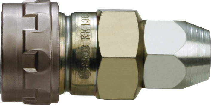 Sカプラー KK130シリーズ｜ソケット・ナット管継手付タイプ（布入ポリウレタンホース用） KK130S-N・KK130L-N | SMC ｜ 製品情報 ｜ MEKASYS（メカシス）