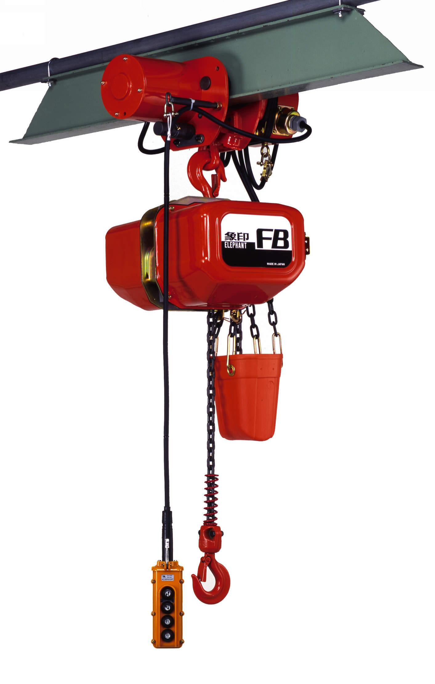 電気チェーンブロック FB4M型（2速式・三相200V・電気トロリ結合式） | 象印チエンブロック ｜ 製品情報 ｜ MEKASYS（メカシス）